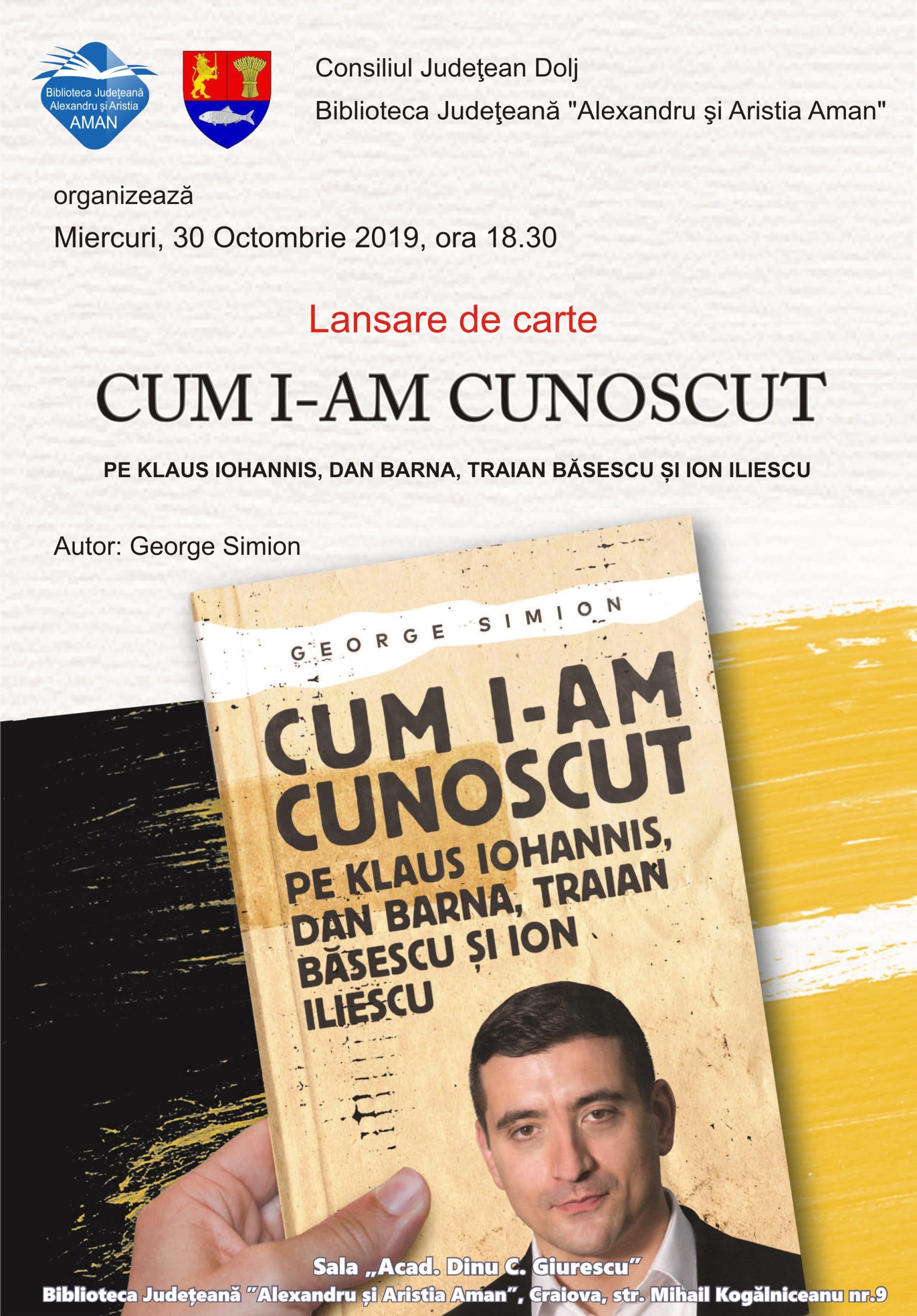 George Simion îşi lansează cartea la Craiova - GAZETA de SUD
