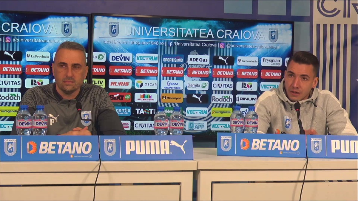Ivaylo Petev și Alex Mateiu au prefațat derbiul CFR - „U“ Craiova