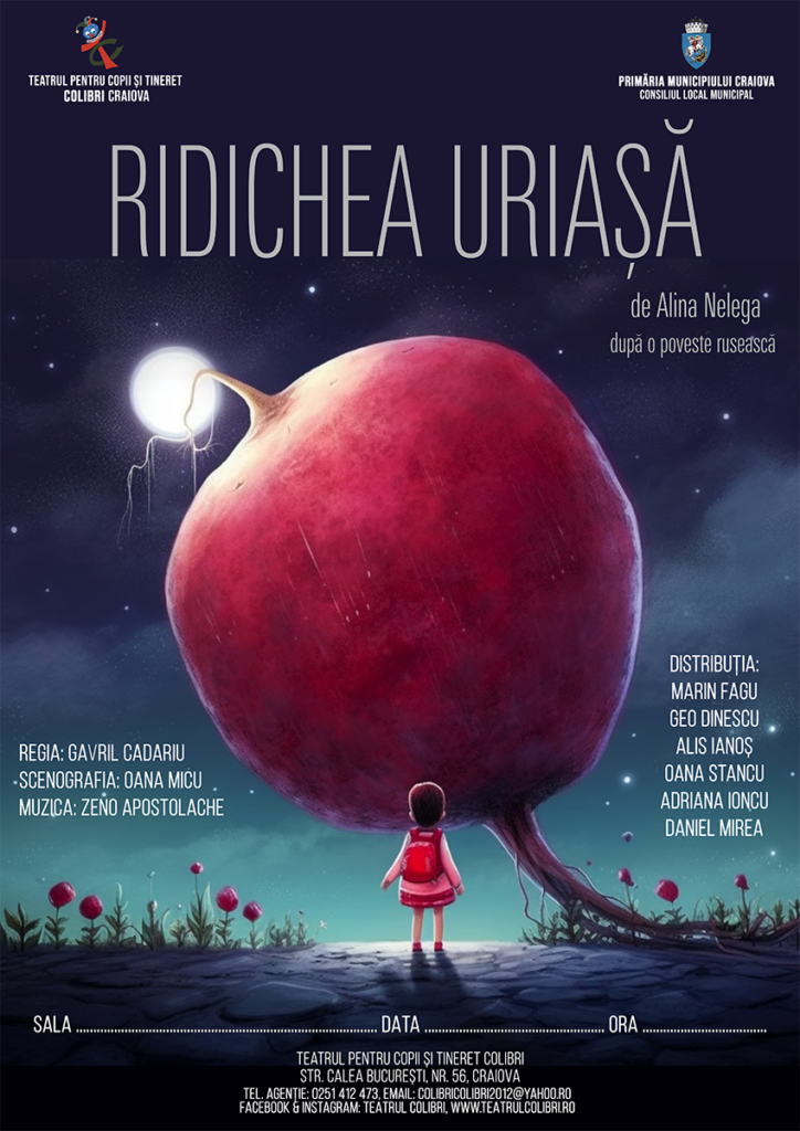 „Ridichea uriașă“ și „Dănilă Prepeleac“, în week-end la Teatrul Colibri ...