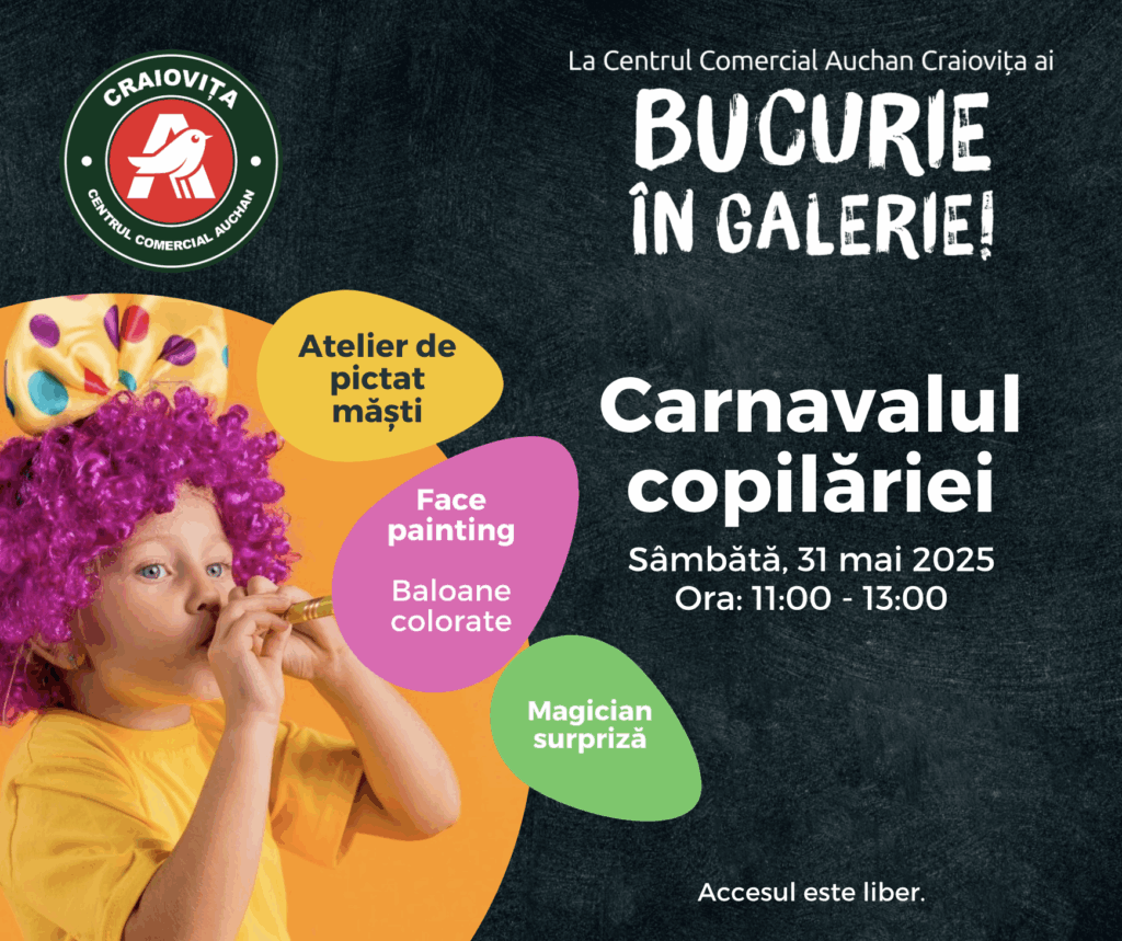 Craiova: Carnavalul Copilăriei – Magie, culoare și distracție de Ziua copilului! - GAZETA de SUD