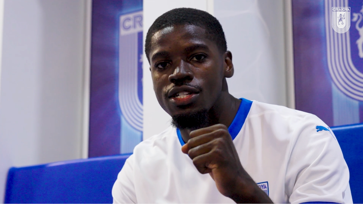Steven Nsimba, noul atacant al Universităţii Craiova