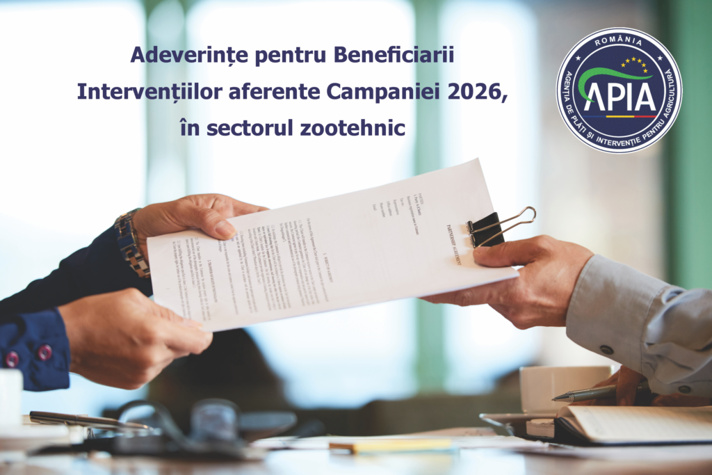 APIA eliberează adeverințe pentru fermierii din sectorul zootehnic care ...